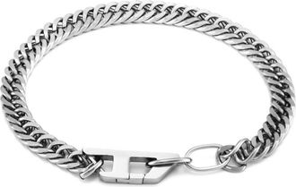 Diesel Herren Armband aus silberfarbenem Edelstahl, DX1510040