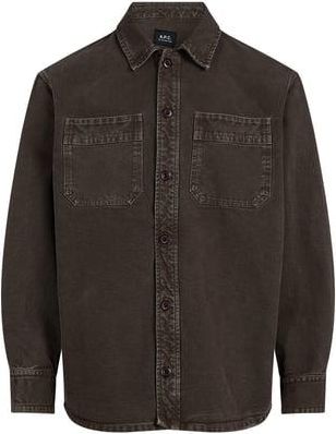 A.P.C. Veste col classique en denim de coton