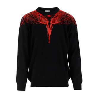 Marcelo Burlon Pullover mit Rundhalsausschnitt - - Knitwear - Herren - Schwarzk - L