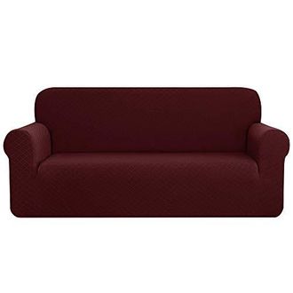 Chun Yi 1 Stück Rhombus Sofabezug Stretch Stoff Sofabezug Möbelschutz für Oversize Sofa 4 Sitzer Sofa Schonbezug für Wohnzimmer Polyester Durable Spandex Stof
