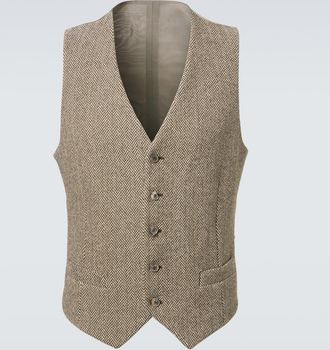 Giorgio Armani Archivio Weste aus einem Baumwollgemisch