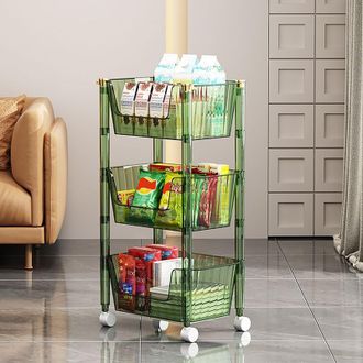 Generic Küchenwagen, mehrstöckiges Rollregal, platzsparender Organizer-Wagen für Badezimmer, Küche, Wohnzimmer und Enge Räume