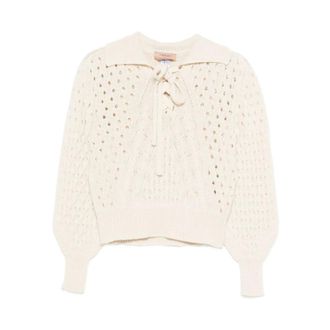 Twinset Damen, Strickwaren, Beige, MGr&ouml;&szlig;e