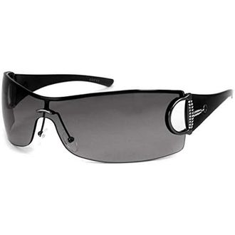 Gucci 2712, GG 2712/S STRASS RFUVK GUNMETAL GREY GRADIENT RIMLESS SUNGLASSES