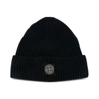 Stone Island Gerippte Wollm&uuml;tze - - Accessories - Herren - Blau - ONE SIZE