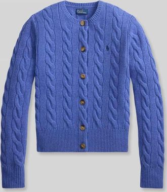 Polo Ralph Lauren Regular Fit Strickjacke aus Wolle mit Kaschmir-Anteil