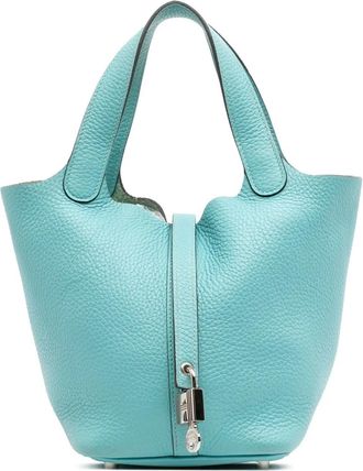 Hermès Crossbody Bags - Clemence Picotin Lock 18 - Gr. unisize - in Blau - für Damen