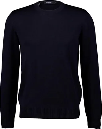 Maerz Homme, Pulls, Bleu, Taille: 3XL Tricot &agrave; col rond