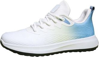 Generic Chaussures de course &agrave; lacets pour homme en maille respirante et antid&eacute;rapante - Baskets de tennis tendance et l&eacute;g&egrave;res et confortables, bleu clair, 39