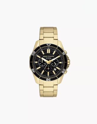 A|X Armani Exchange AX1958 - Chronograph für Herren aus Edelstahl in Goldoptik-Goldfarben
