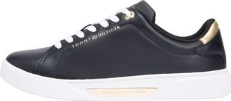 Tommy Hilfiger Damen Essential Chic Court Sneaker Fw0Fw09019 Low Top, Black (Black), 40 EU