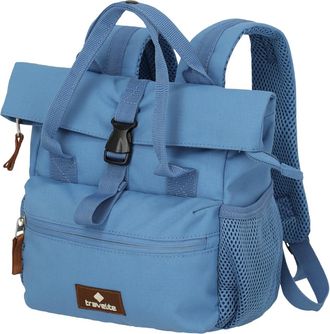Travelite Rucksack BASICS Mini Rollup Rucksack, 7 L, 20 x 27 x 10 cm, 0,20 kg, viele F&auml;cher - City-, Freizeit- & Tagesrucksack f&uuml;r Damen und Herren, Denim