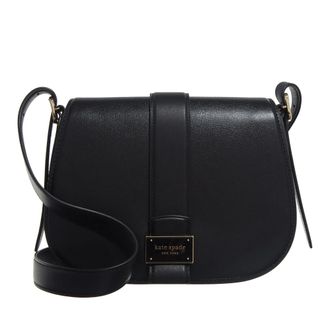 Kate Spade New York Kate Spade New York Crossbody Bags - Nouveau Textured Leather Medium Saddle Bag - Gr. unisize - in Schwarz - für Damen