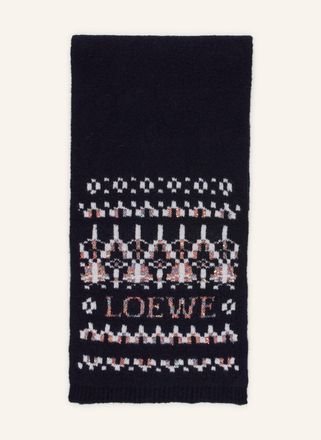 Loewe Schal Mit Pailletten blau