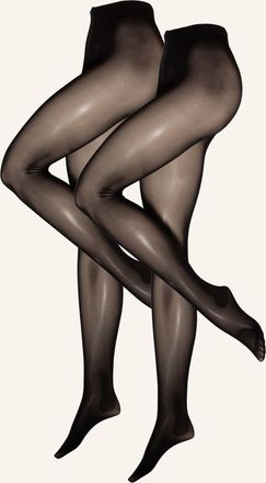 Falke 2er-Pack Feinstrumpfhose Matt Deluxe 30 schwarz