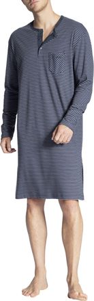 CALIDA Relax Streamline Herren-Nachthemd Herren, aus 100% Baumwolle, mit Knopfleiste