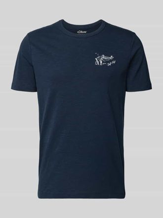 s.Oliver Red Label Regular Fit T-Shirt aus reiner Baumwolle