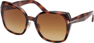 Tom Ford Femme, Accessoires, Brun, Taille: 58 MM Plum Lunettes de soleil