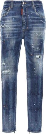 Dsquared2 Straight Leg Jeans - Blau
