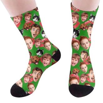 Generic Collants &eacute;l&eacute;gants et d&eacute;contract&eacute;s avec des motifs mignons - Chaussettes confortables au quotidien, extensibles, douces et respirantes., vert, taille u