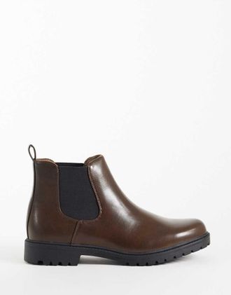 Jack & Jones Chelsea-Boots zum Reinschl&uuml;pfen in Schwarz