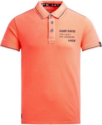 Camp David Poloshirt mit Kontrastn&auml;hten