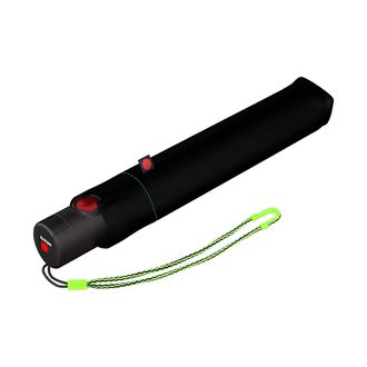Knirps Taschenschirm Ultra U.200 Medium Duomatic - Auf-Zu-Automatik - Sturmfest - Windproof - Neon Black