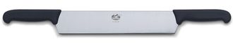 Victorinox by Swiss Army Swiss Classic, Profi Käsemesser, Extra Scharfe Klinge, gerader Schliff, 30 cm, Robuster Kunststoffgriff, Rostfreier Stahl, schwarz