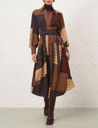 Zimmermann Zimmer Dress - Brown