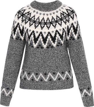 Dreimaster Dreimaster Pullover Frauen schwarz mehrfarbig