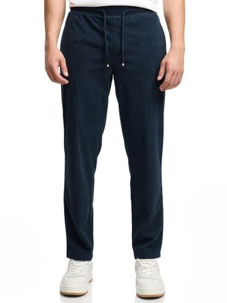 Indicode Herren INNemoto Pants Cord-Hose mit elastischem Komfortbund | Herrenhose Chinohose f&uuml;r M&auml;nner Sky Captain, XXL