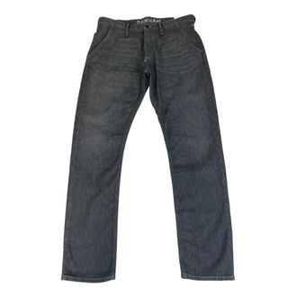 Denham Graue Carrot Fit Jeans mit Knopfleiste - - Jeans - Herren - Grau - W34 L32