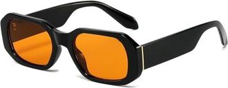 Generic Lunettes De Soleil Unisexes &Agrave; Monture Fine, Id&eacute;ales For Les Vacances, Trajets Quotidiens Et Soir&eacute;es(Red)