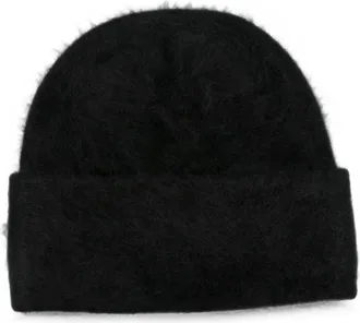 Soft Goat Soft Knit Beanie - Black