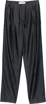 Iro Chasing Weitbein-Hose mit Falten - - Trousers - Damen - Blau - M