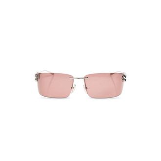 Balenciaga Geometrische Rechteck Sonnenbrille - - Accessories - Damen - Grau - ONE SIZE