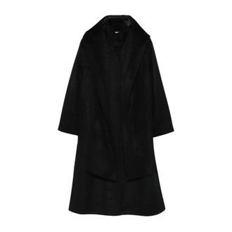 Forte_Forte Single-Breasted Manteaux - Femme - Manteaux - Noir - Taille: 36 FR