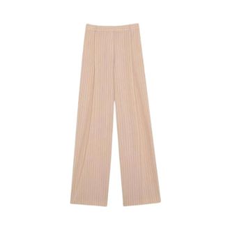 Nina Ricci Gestreifte Schlaghose aus Wolle - - Trousers - Damen - Beige - S