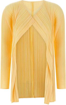 Pleats Please Issey Miyake Cardigan - Jaune