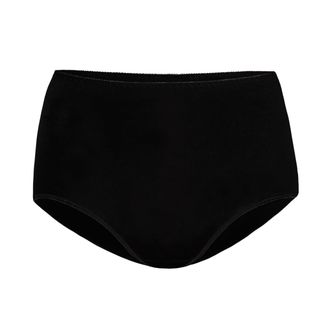 Teyli Slip Damen Baumwolle zum Kaschieren von Unvollkommenheiten - Bikinis & Taillenslips f&uuml;r Damen - Slips Baumwolle Damen - Slip Baumwolle Frauen Schwarz 