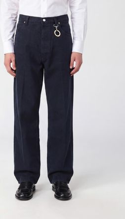 Celine Jean large en denim de coton avec charm et taille mi-haute