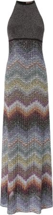 Missoni Femme, Robes, Multicolore, Taille: 36 FR Longue Robe Maxi Dos Nu