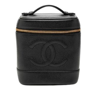 Chanel Sac &agrave; main vanity pr&eacute;-poss&eacute;d&eacute; en caviar - Femme - Pre-owned - Noir - Taille: ONE Size