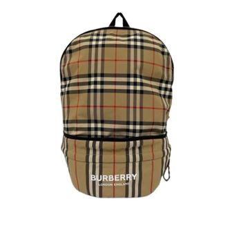 Burberry Pre-owned Sac &agrave; dos vintage &agrave; carreaux - unisex - Pre-owned - Beige - Taille: ONE Size