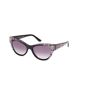 Guess unisex, Accessoires, Noir, Taille: 56 MM Lunettes de Soleil Noires à Verre Dégradé