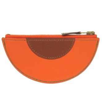 Herm&egrave;s Pre-owned Leder Portemonnaies - - Pre-owned - Damen - Orange - ONE SIZE