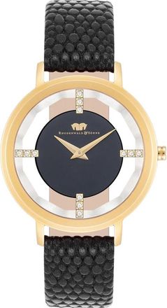 Rhodenwald & S&ouml;hne Uhr - Damen Armbanduhr Lucrezia Echtleder - Gr. unisize - in Gold - f&uuml;r Damen