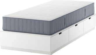 IKEA NORDLI Bettgestell + Aufbewahrung+Matratze