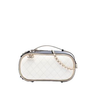 Chanel Sac Vanity Pre-owned - Femme - Pre-owned - Blanc - Taille: ONE Size