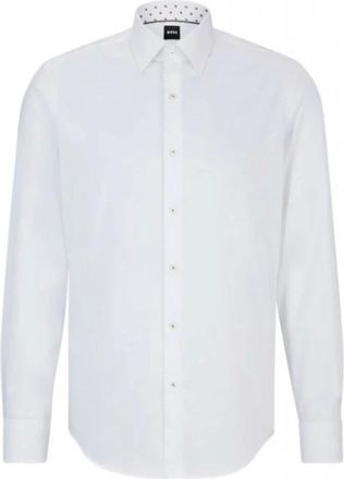 HUGO BOSS Homme, Chemises, Blanc, Taille: XL Boss - Chemises > Chemises Cintr&eacute;es